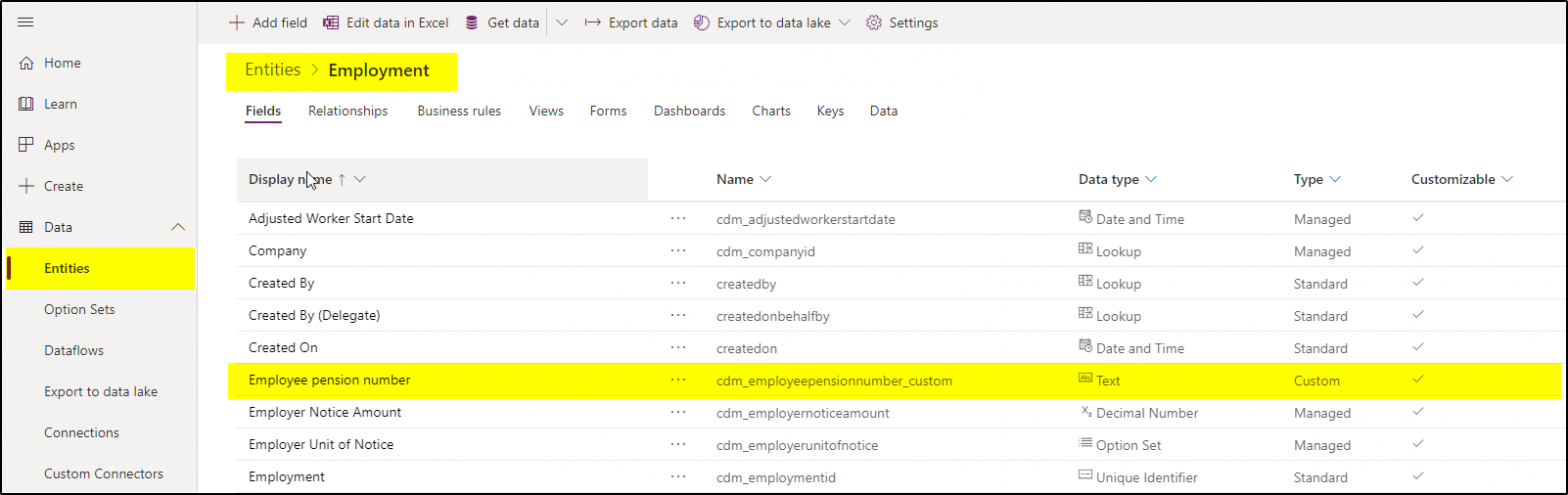 How to Create a Custom Field in D365 HR - FourVision