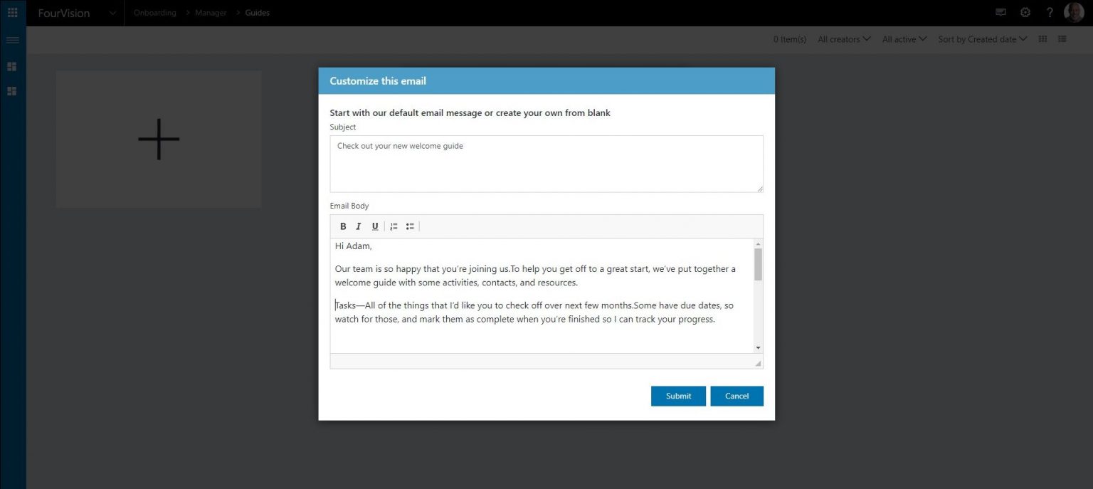 Boarding Web App - FourVision