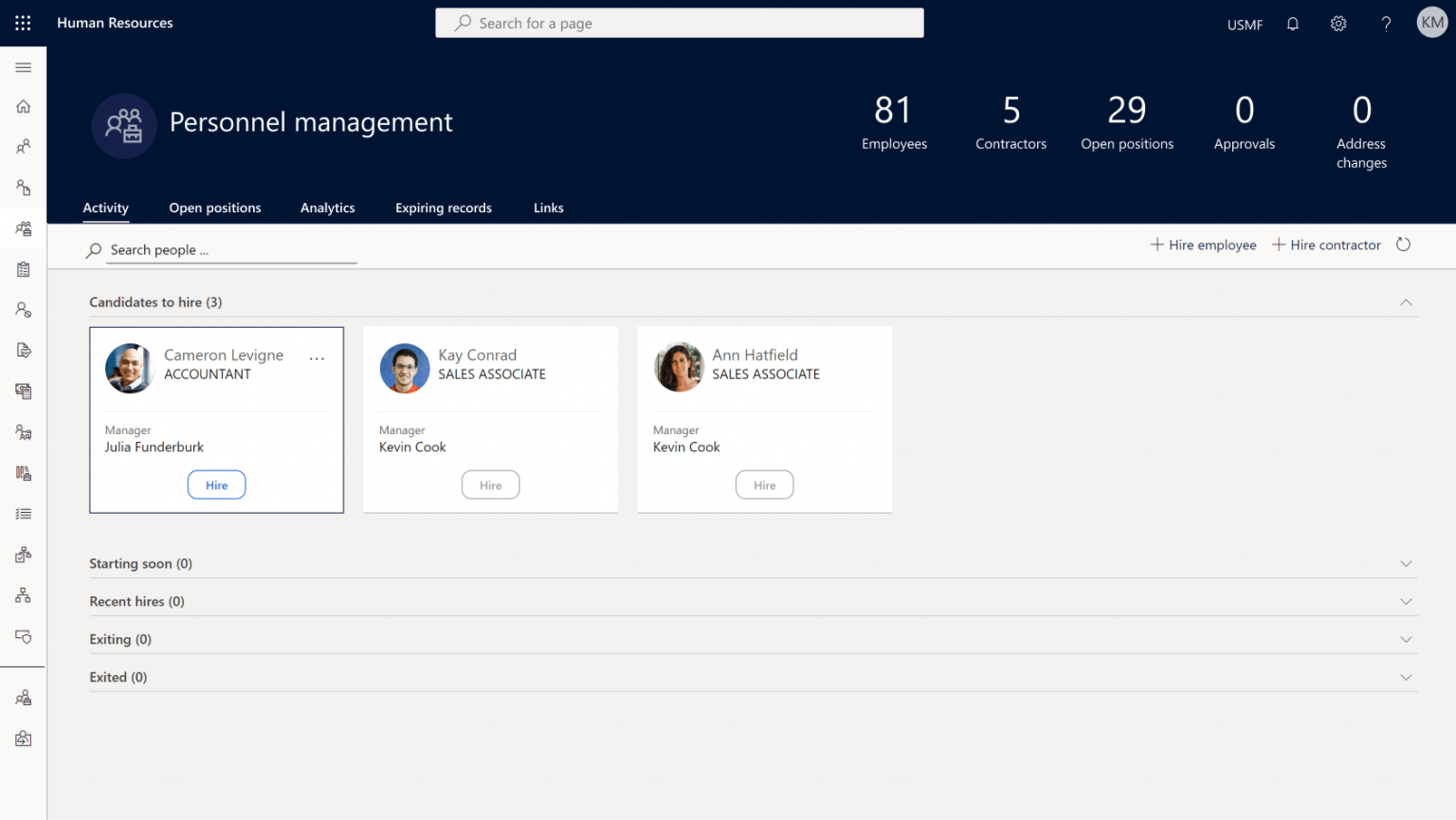 Microsoft Dynamics 365 Human Resources - FourVision