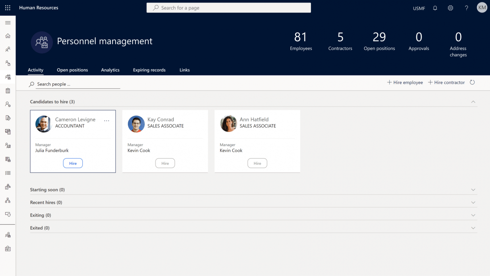 Microsoft Dynamics 365 for Human Resources - FourVision