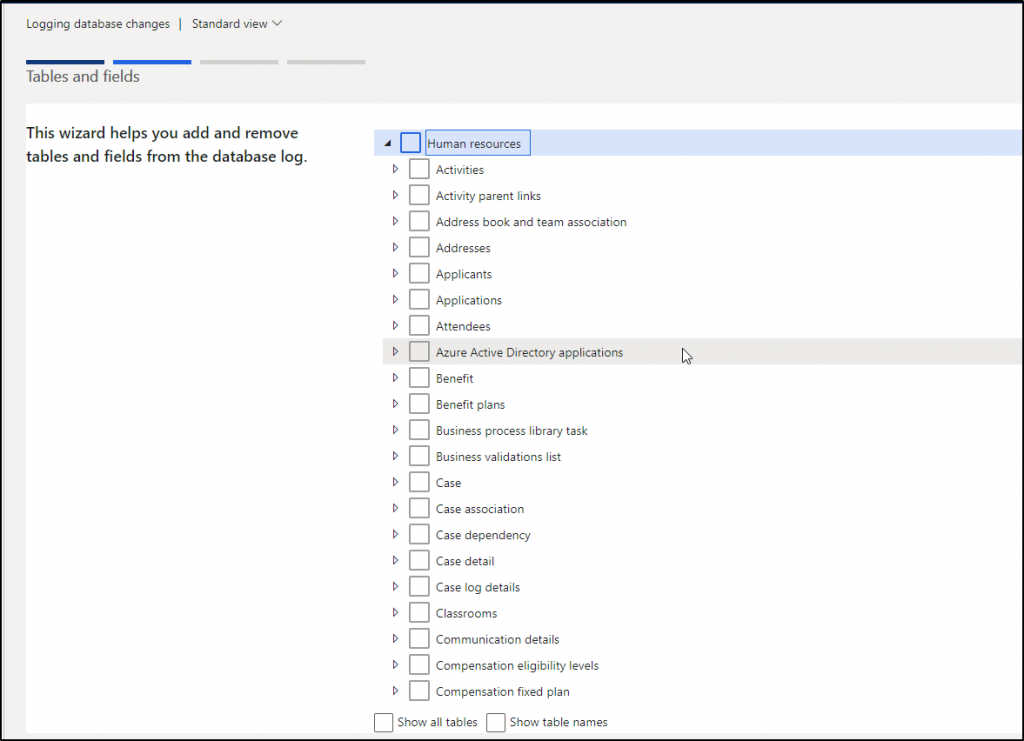 Database logging in Dynamics 365 HR and F&O - FourVision