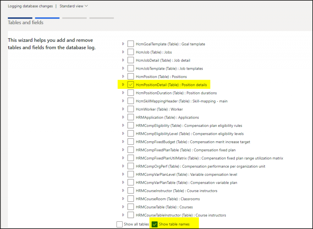 Database logging in Dynamics 365 HR and F&O - FourVision