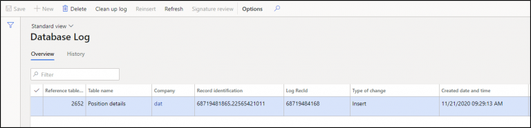 Database Logging In Dynamics 365 Hr And Fando Fourvision